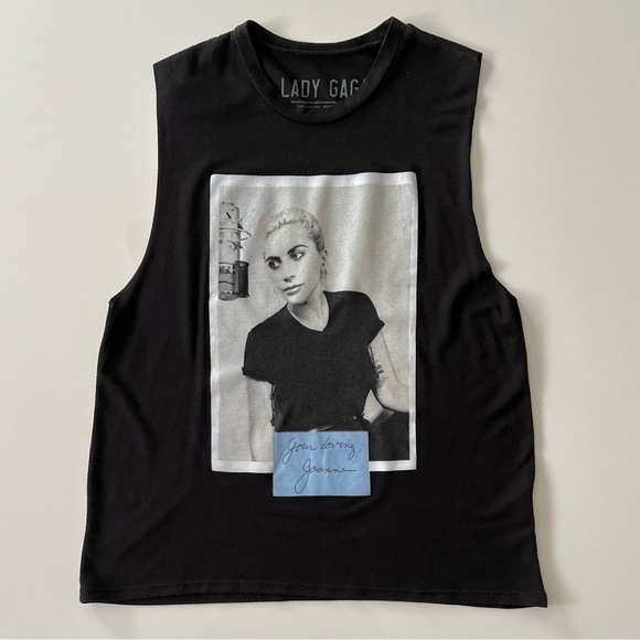 Lady Gaga | Tops | Lady Gaga Joanne Muscle Tank Top Black Xs | Poshmark